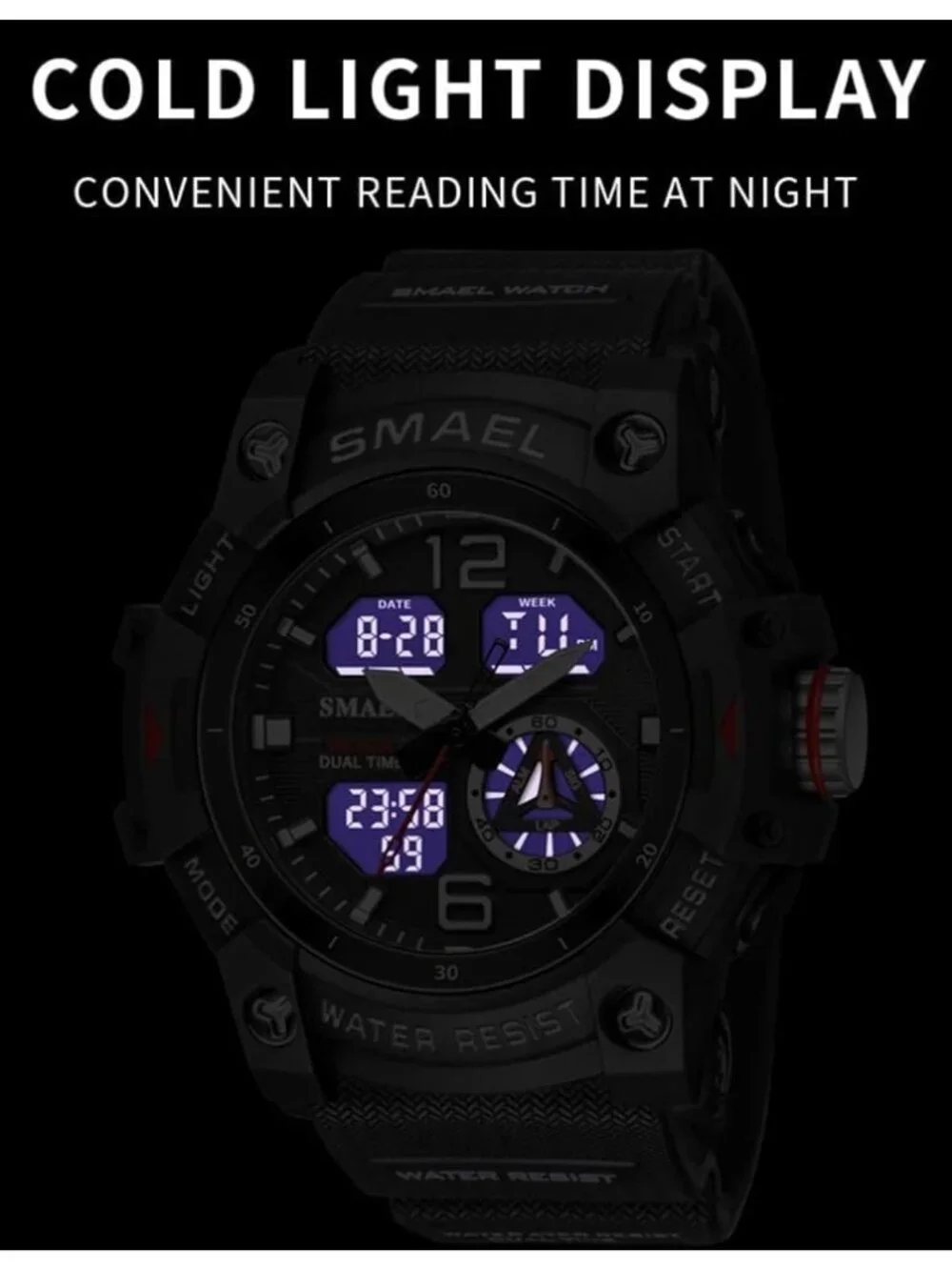 Accessories | Mens Orange Analog Quartz Sshock Waterproof Outdoor ...